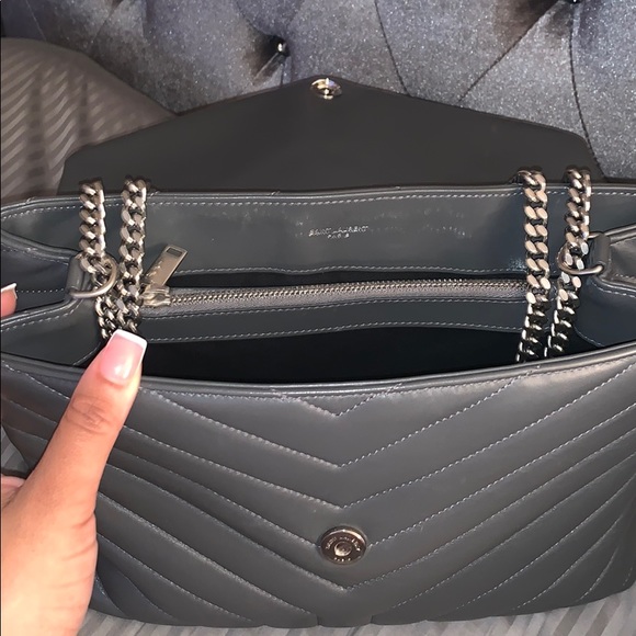 Yves Saint Laurent | Bags | Ysl Loulou Medium Grey Bag | Poshmark